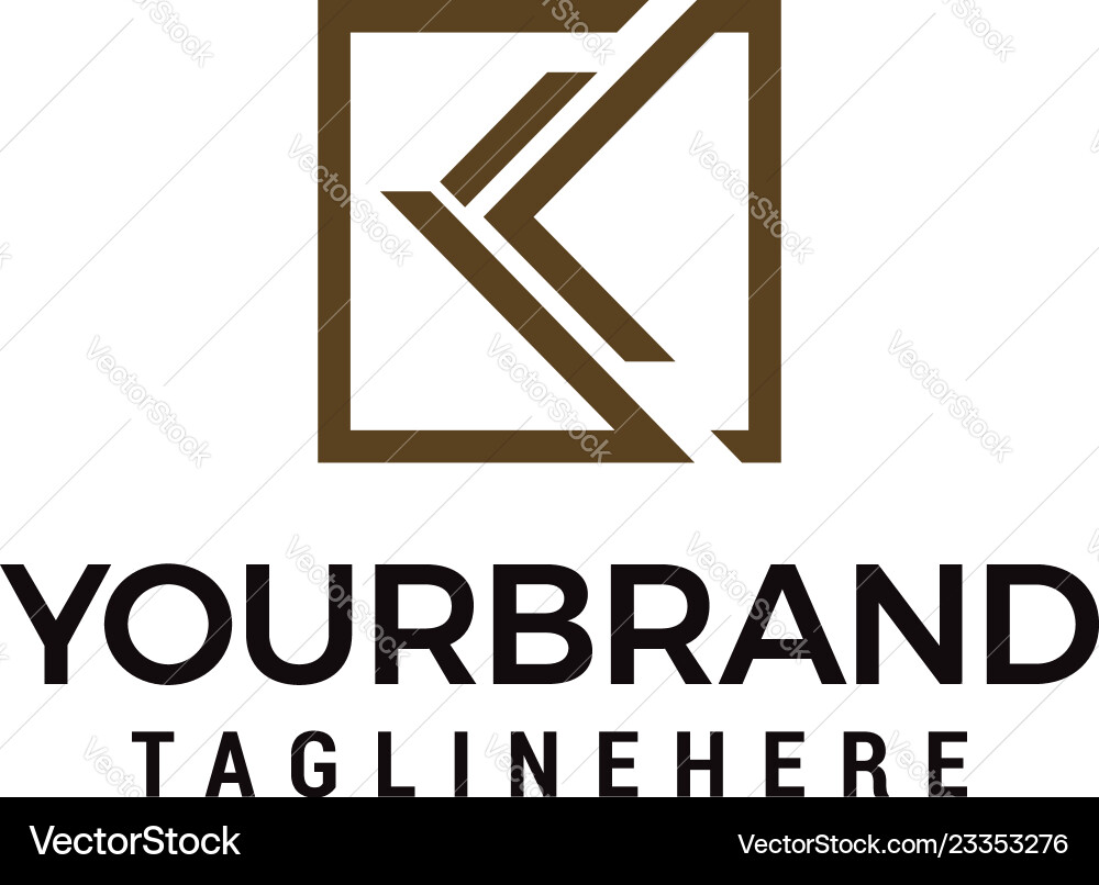 K Letter Square Box Logo Vector Images (90)
