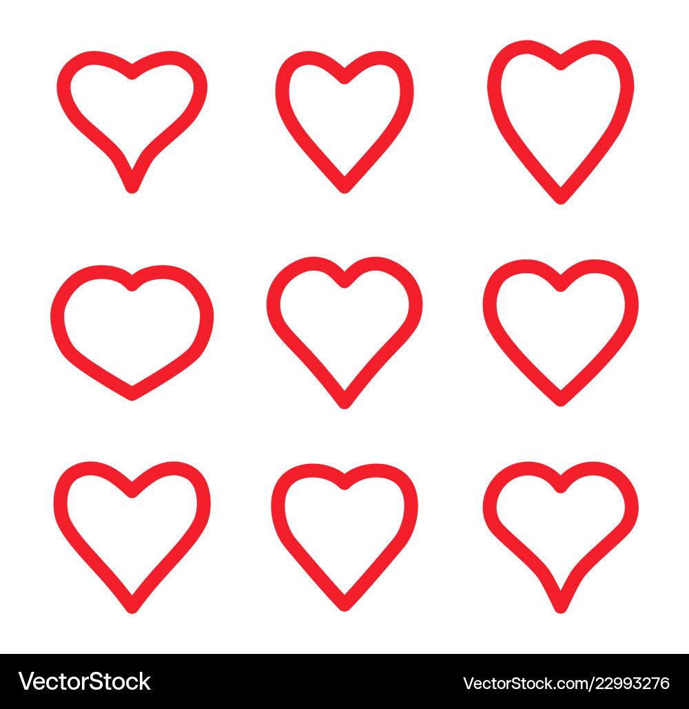 Like and heart icon Royalty Free Vector Image - VectorStock