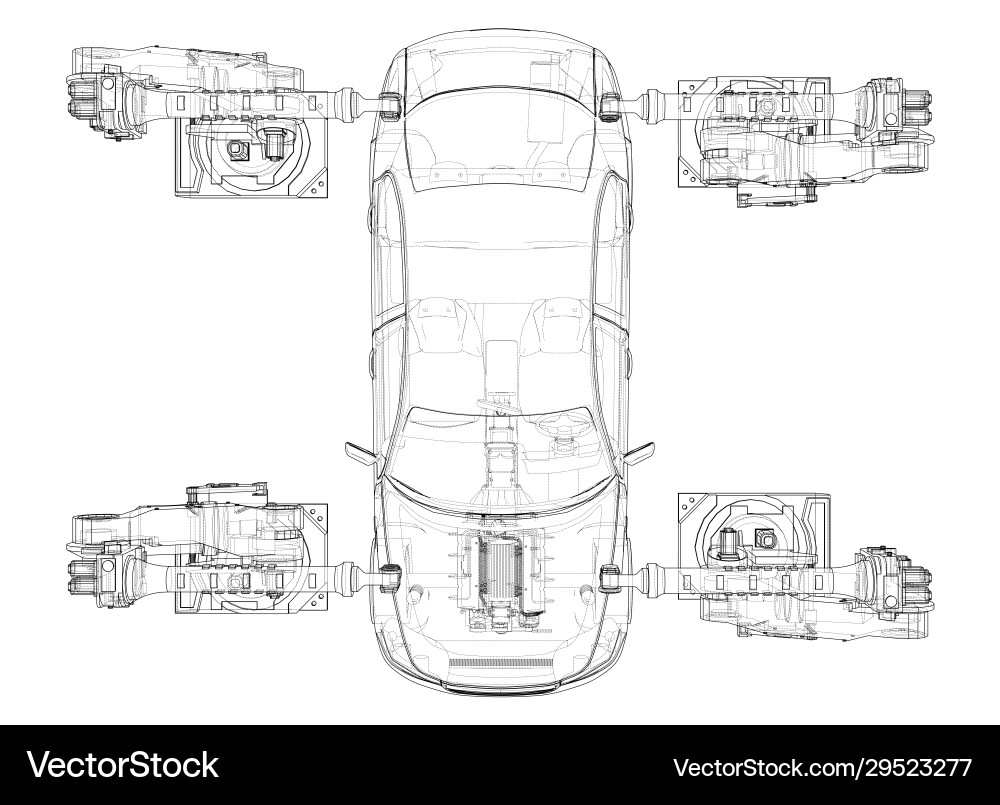 Assembly motor vehicle Royalty Free Vector Image