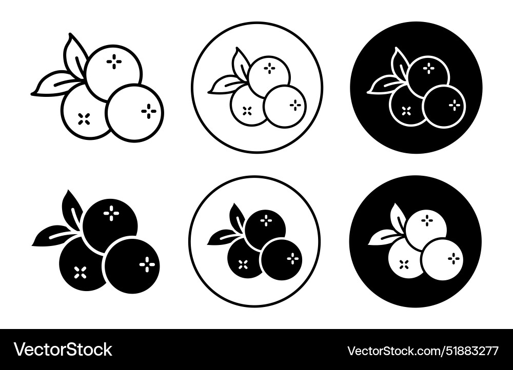Blueberry icon Royalty Free Vector Image - VectorStock