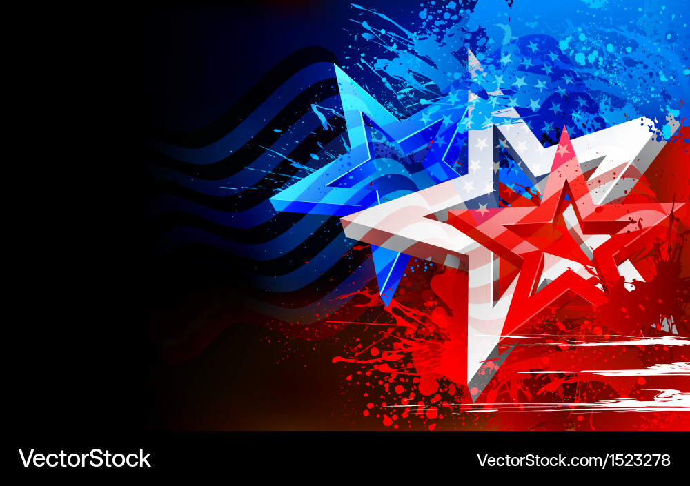 Abstract American Flag Royalty Free Vector Image