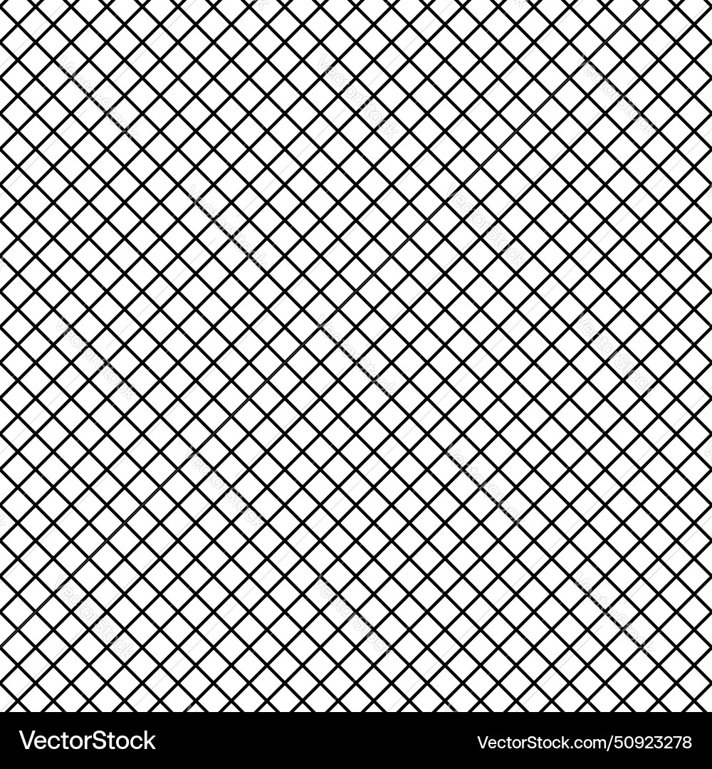 Grid pattern diagonal squares black and white Vector Image
