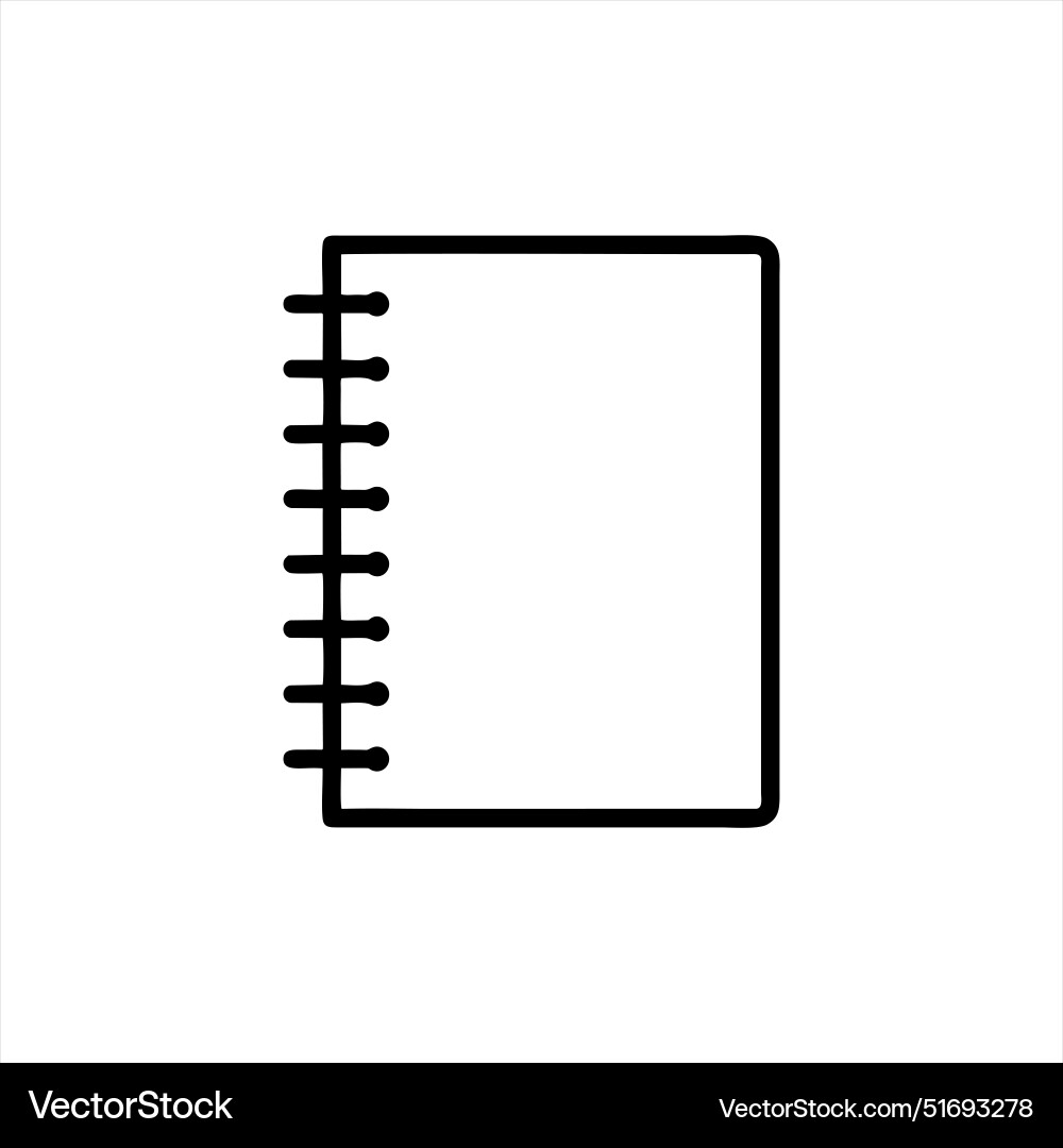 Simple notebook with minimalist and modern design Vector Image