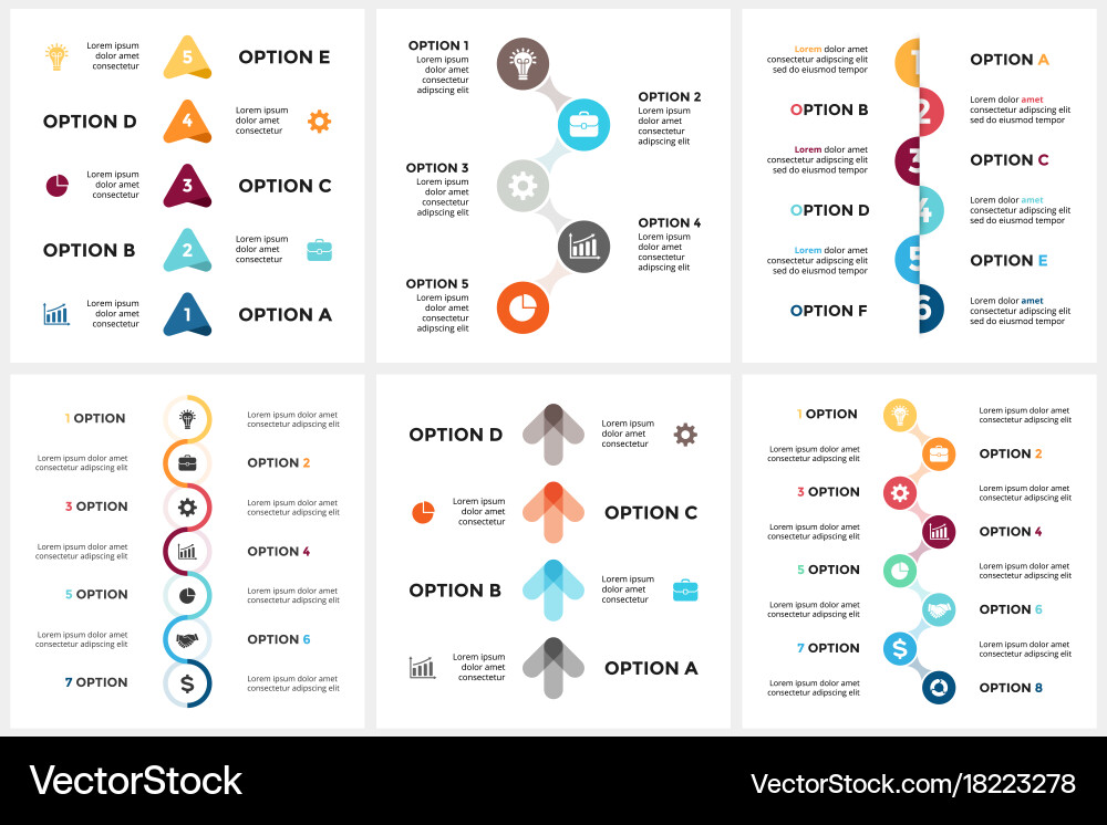 Timeline Circular Arrows Infographic Royalty Free Vector
