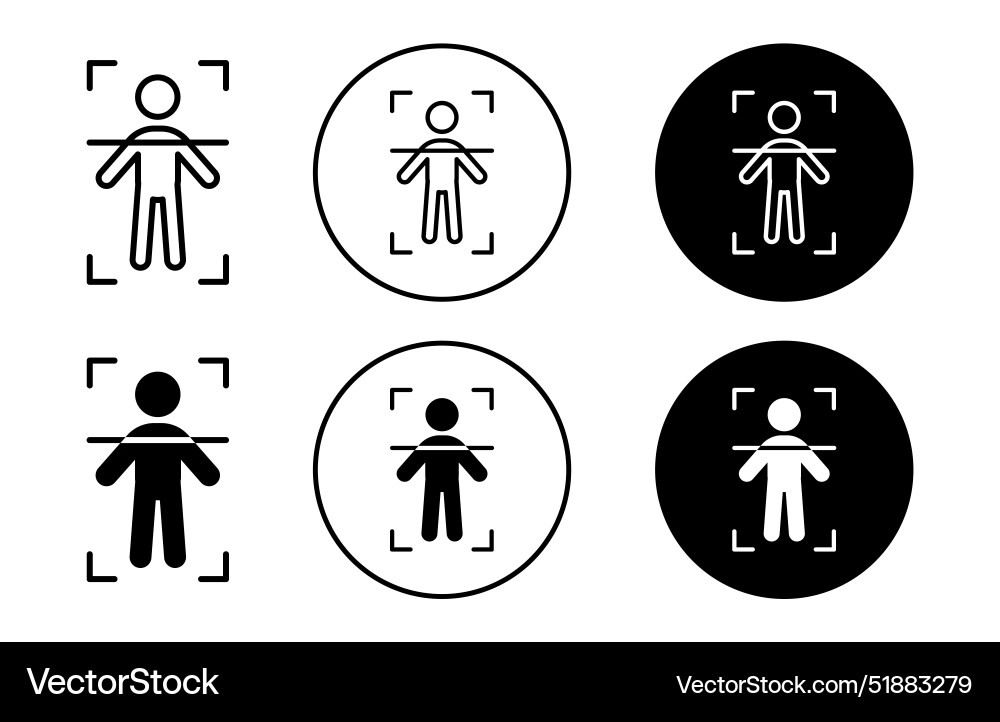 Body scan icon Royalty Free Vector Image - VectorStock