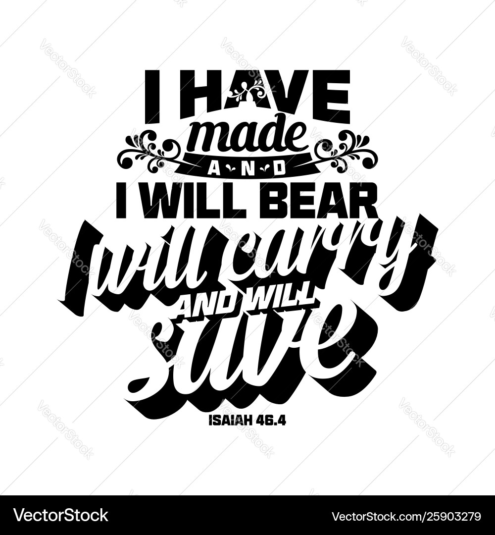 Christian typography and lettering Royalty Free Vector Image
