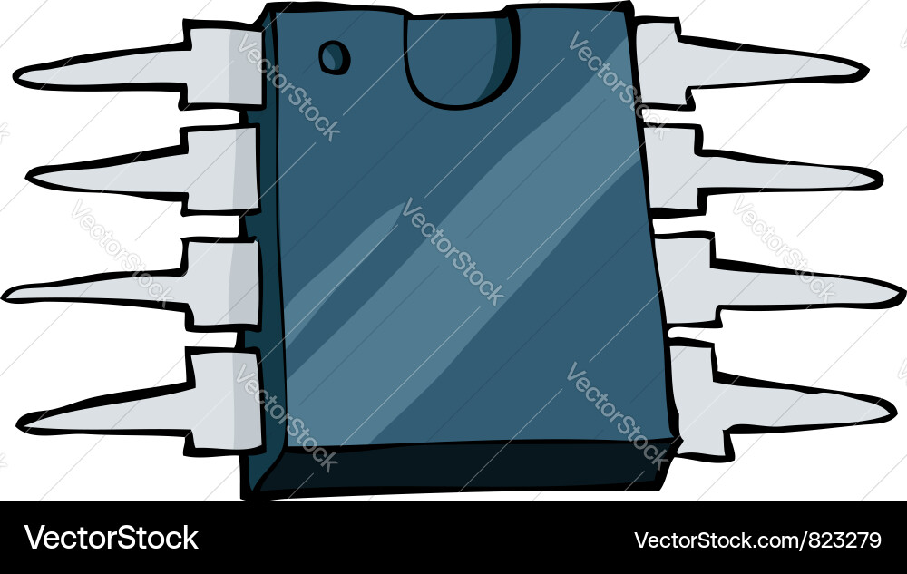Microchip Royalty Free Vector Image - VectorStock