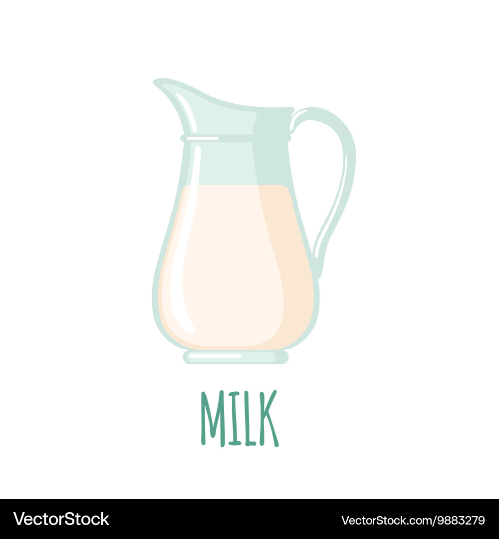 Milk jug icon Royalty Free Vector Image - VectorStock