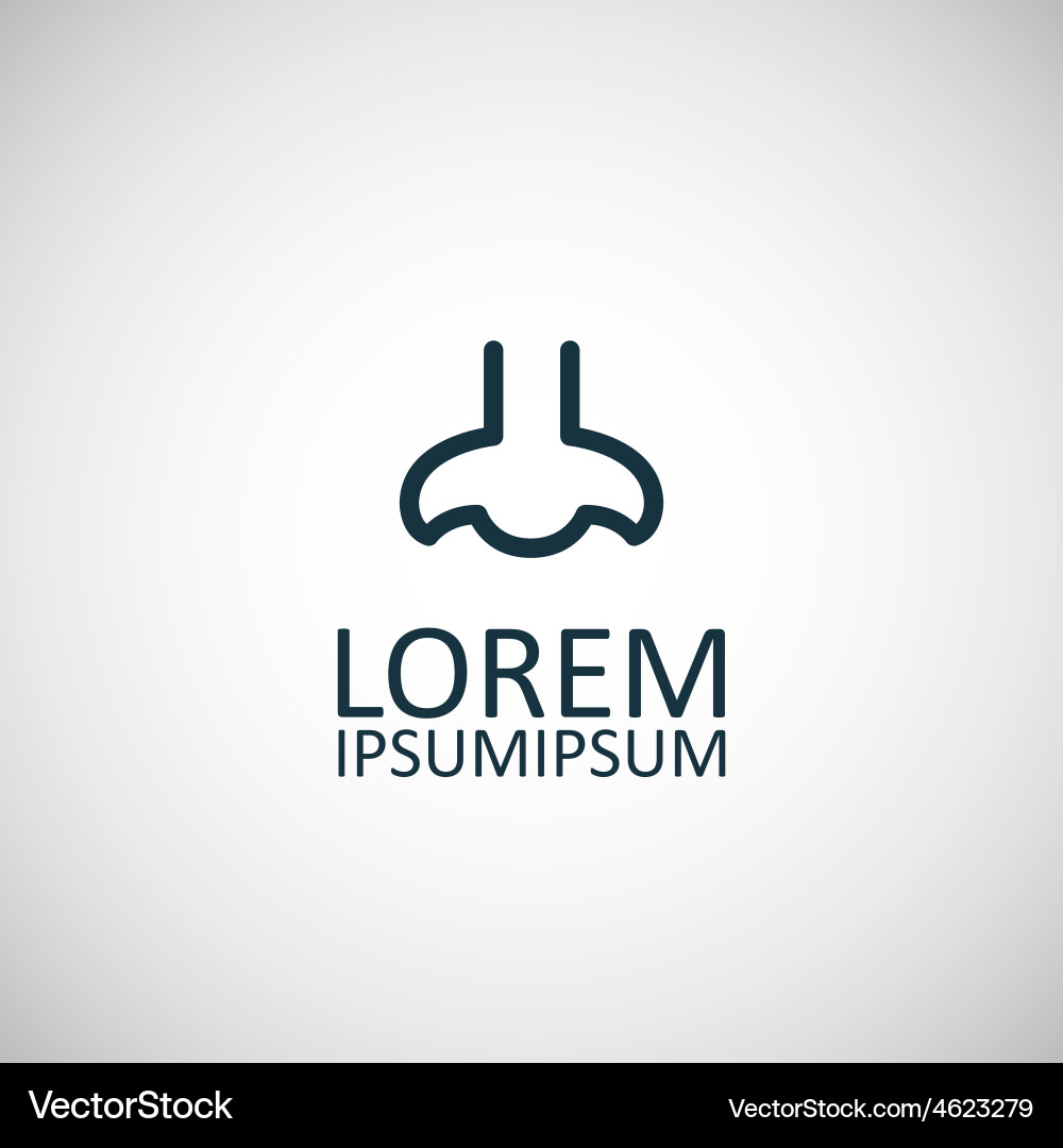 Nose symbol icon Royalty Free Vector Image - VectorStock