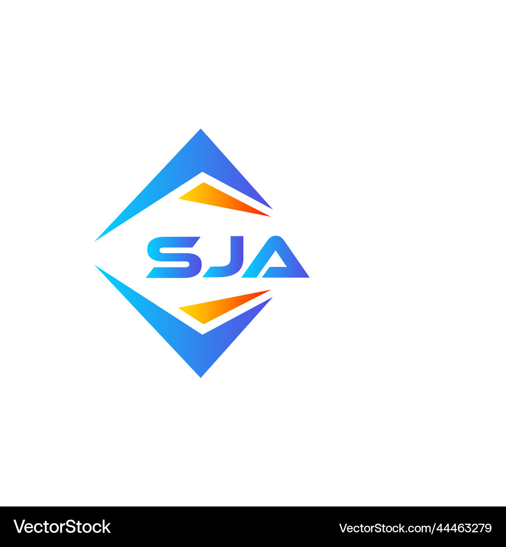 Sja abstract technology logo design on white Vector Image