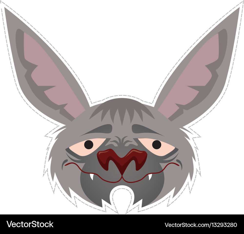 Bat mask Royalty Free Vector Image - VectorStock