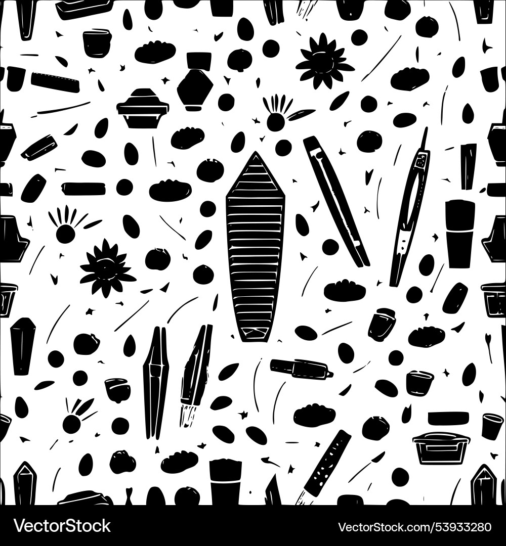 Coffin abstract pattern seamless Royalty Free Vector Image