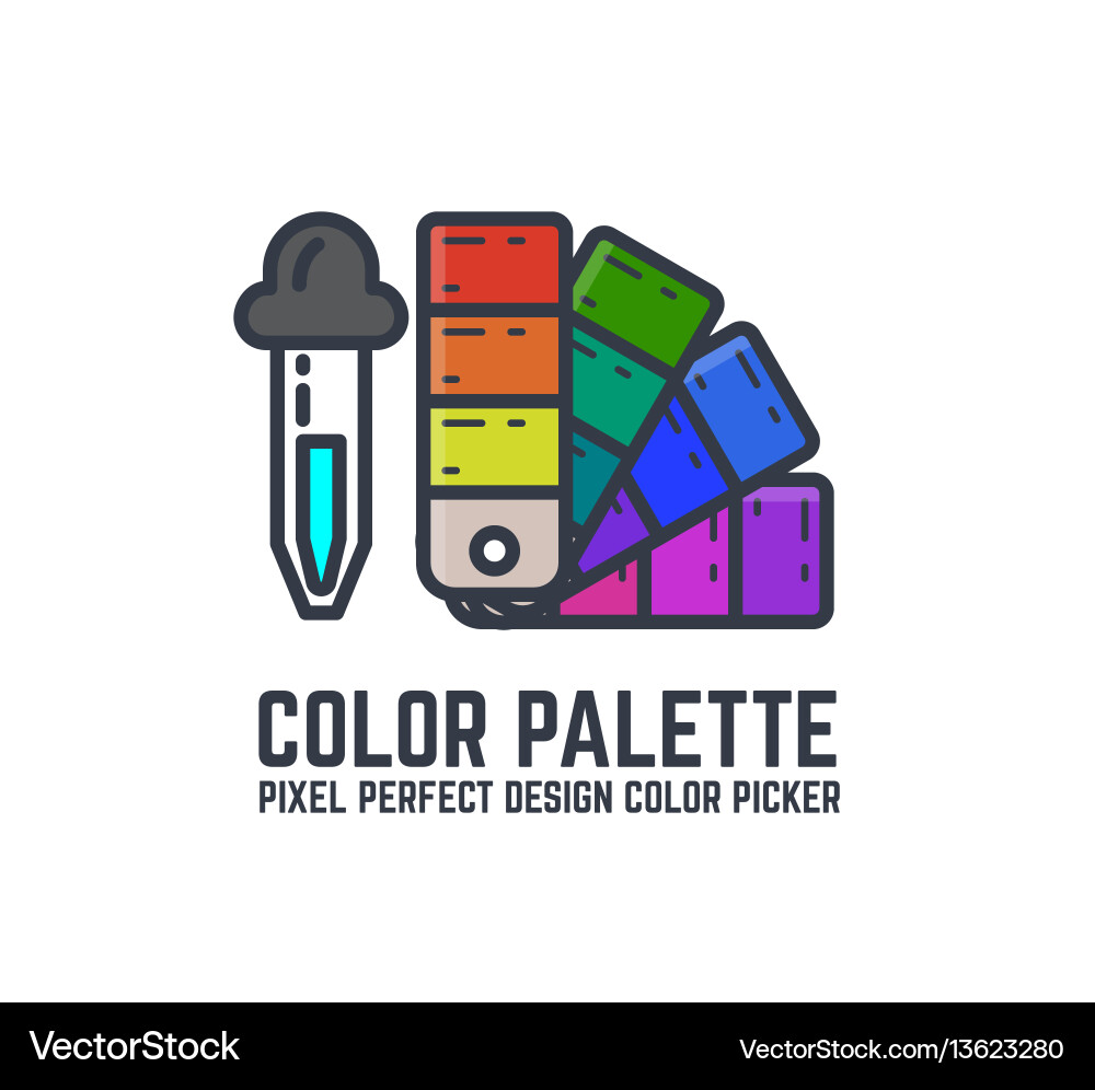 Color swatch palette Royalty Free Vector Image