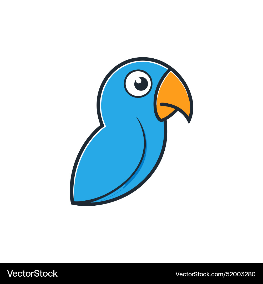 Conure bird goes icon Royalty Free Vector Image