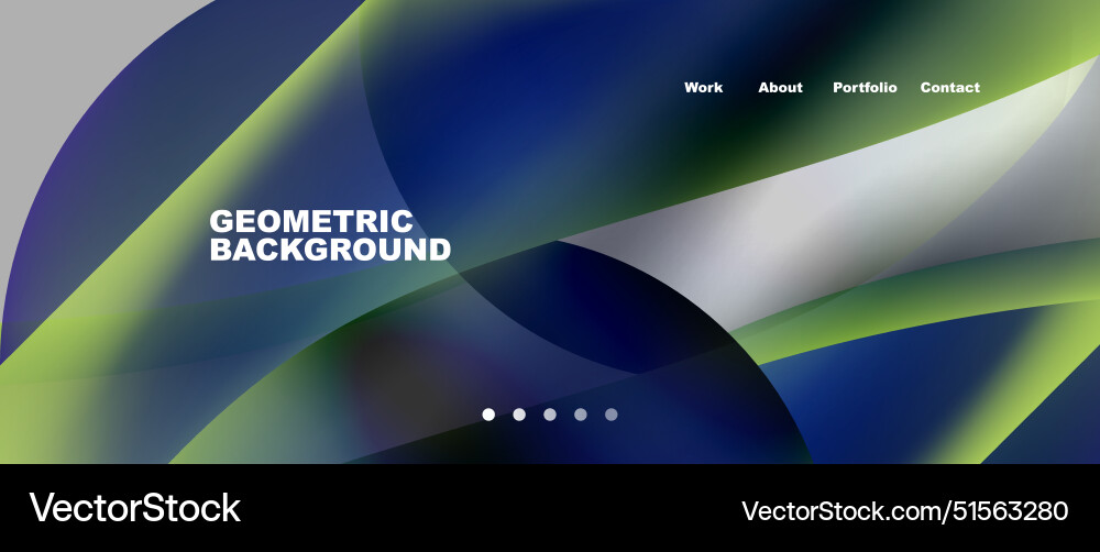 Dynamic flowing shapes concept design composition Vector Image