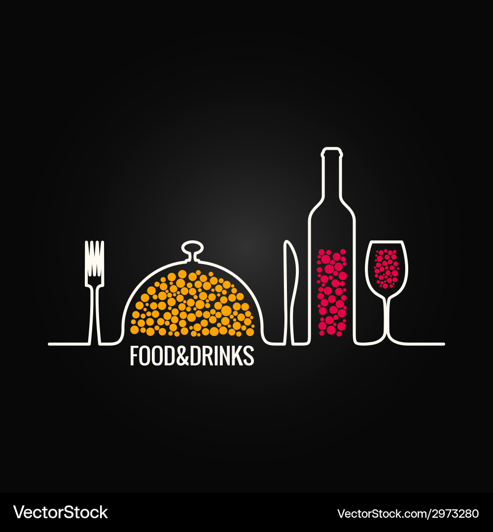 Food & Drink Menu Background Royalty Free Vector Image