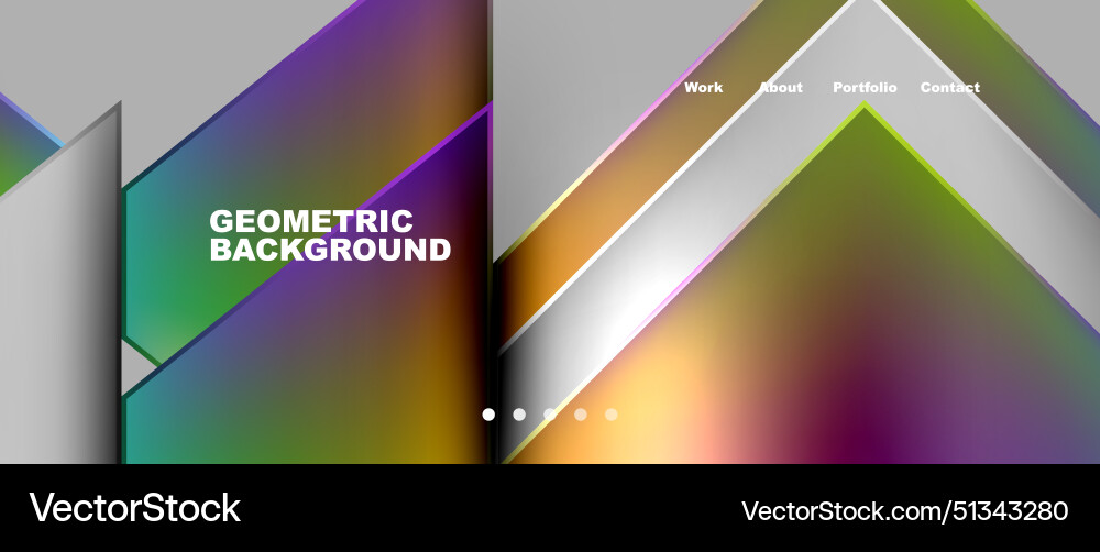 Metal triangles with colorful bright Royalty Free Vector