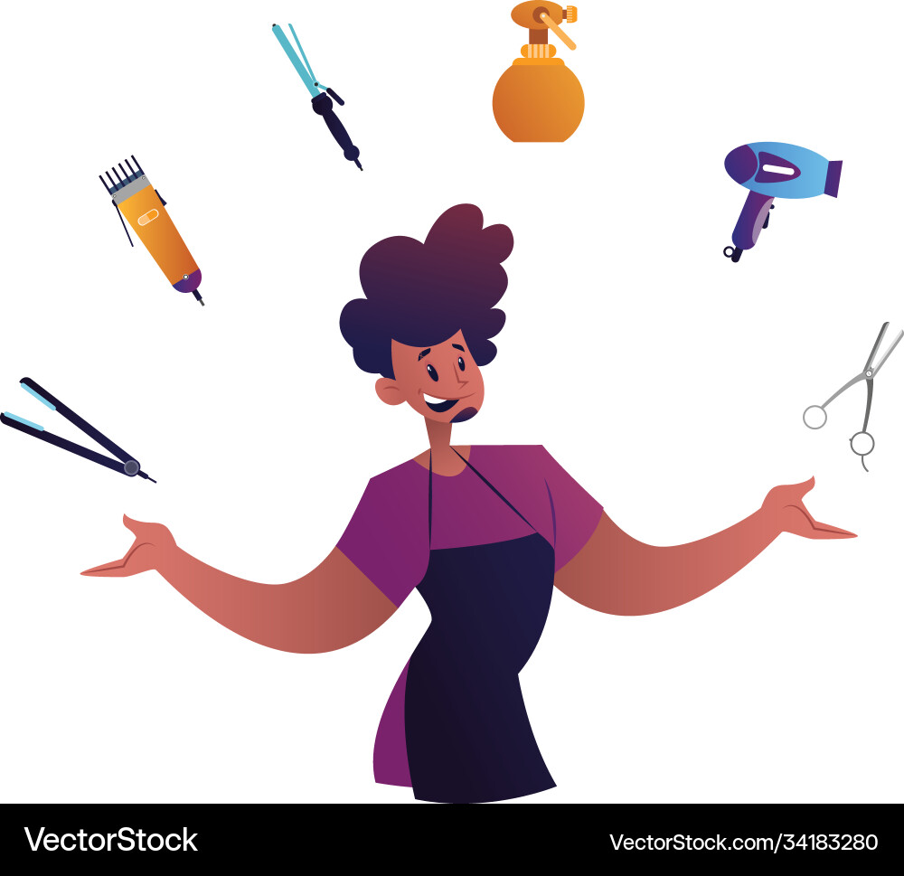 Salon man Royalty Free Vector Image - VectorStock