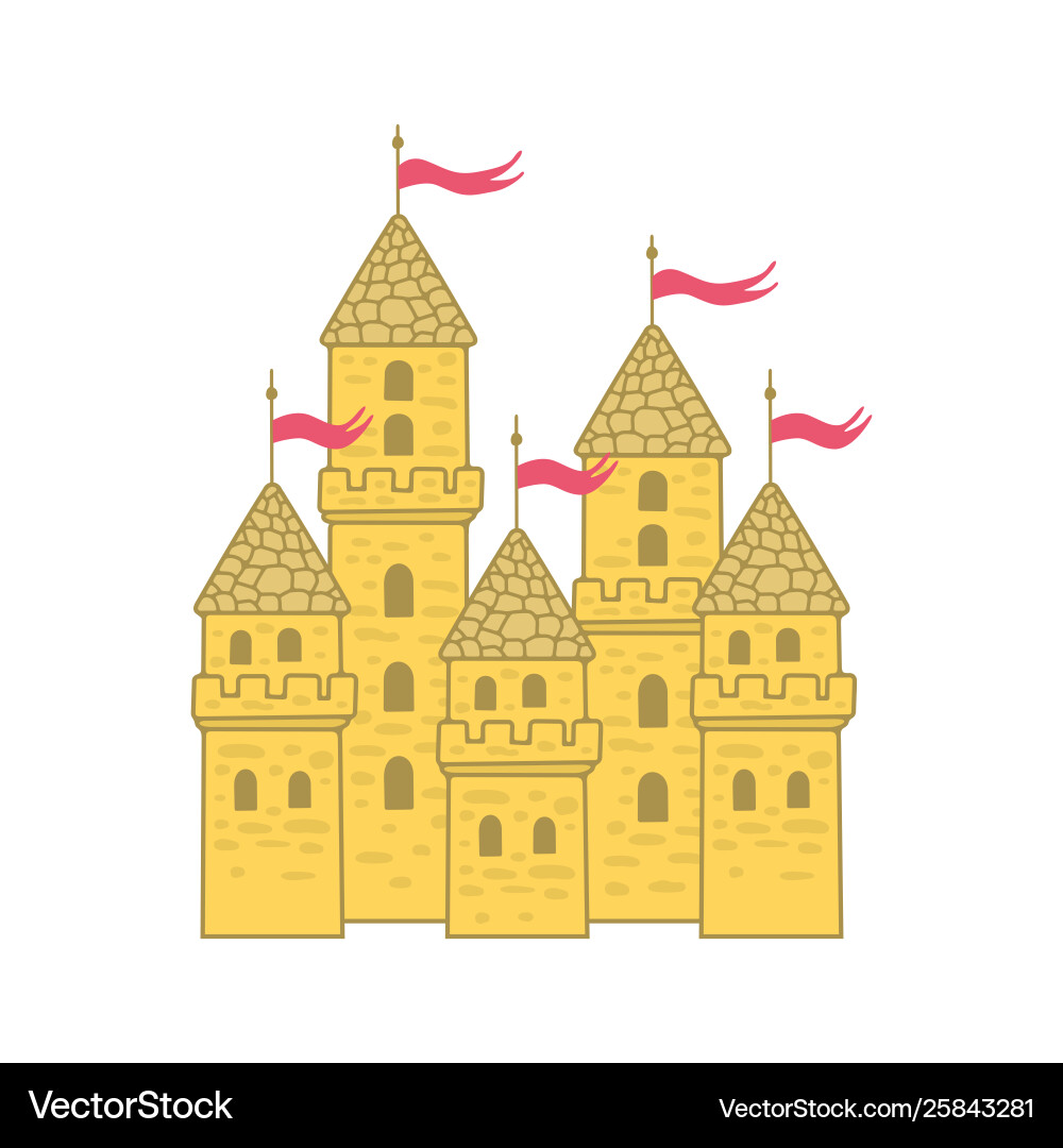Castle Royalty Free Vector Image - VectorStock