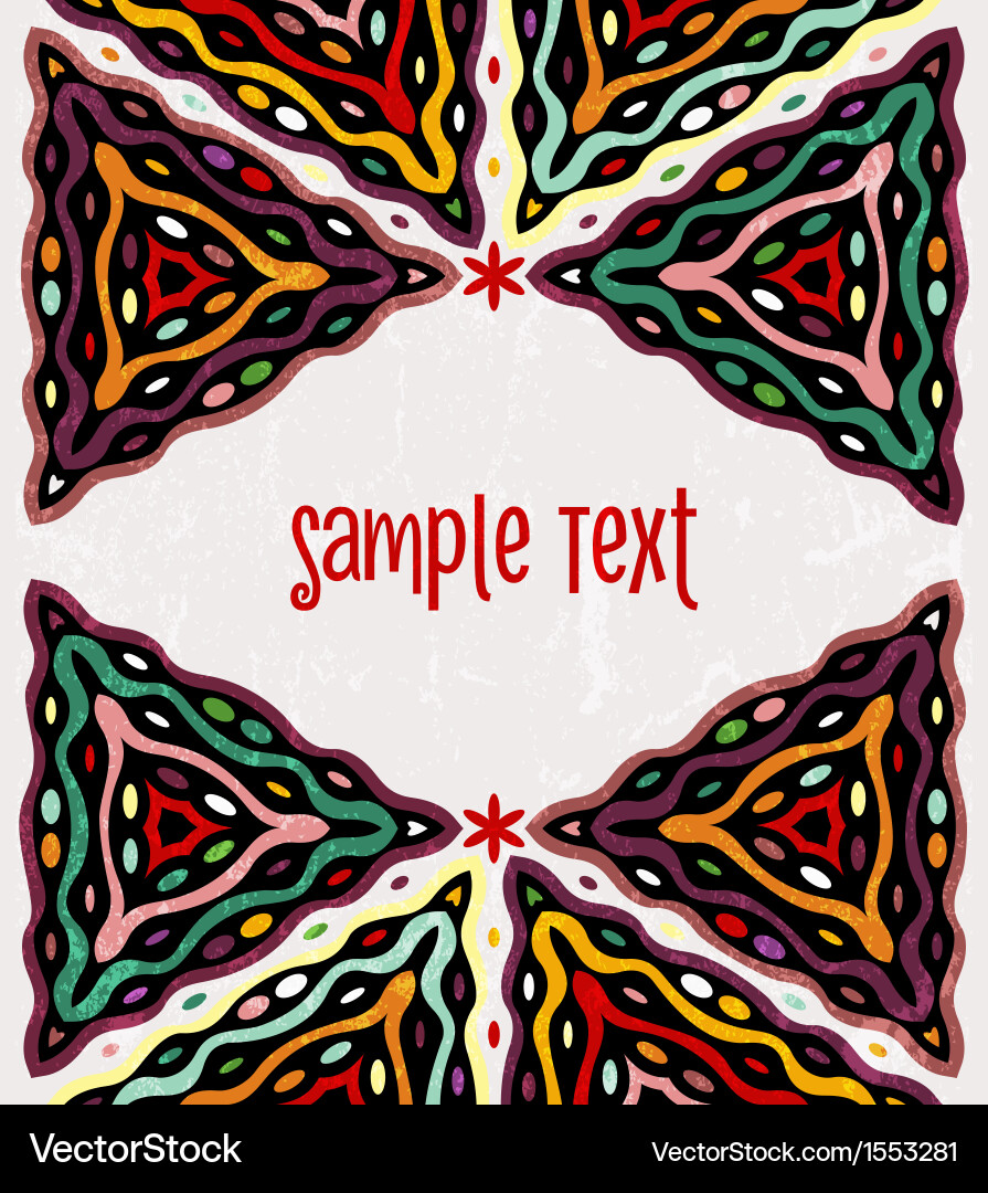 Colorful ethnic background Royalty Free Vector Image