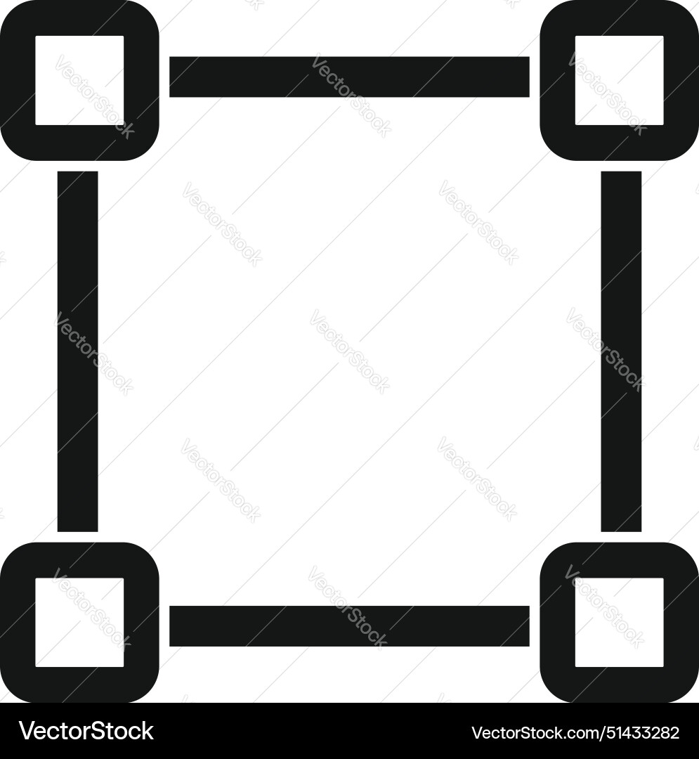 A simple black outline Royalty Free Vector Image