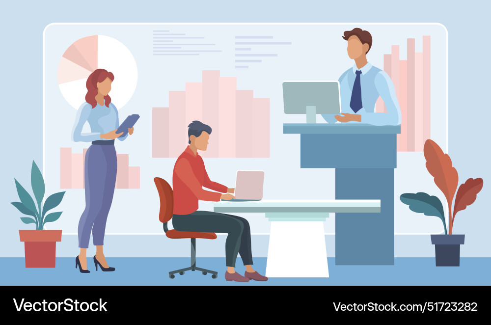 Business team brainstorm idea collaboration Vector Image