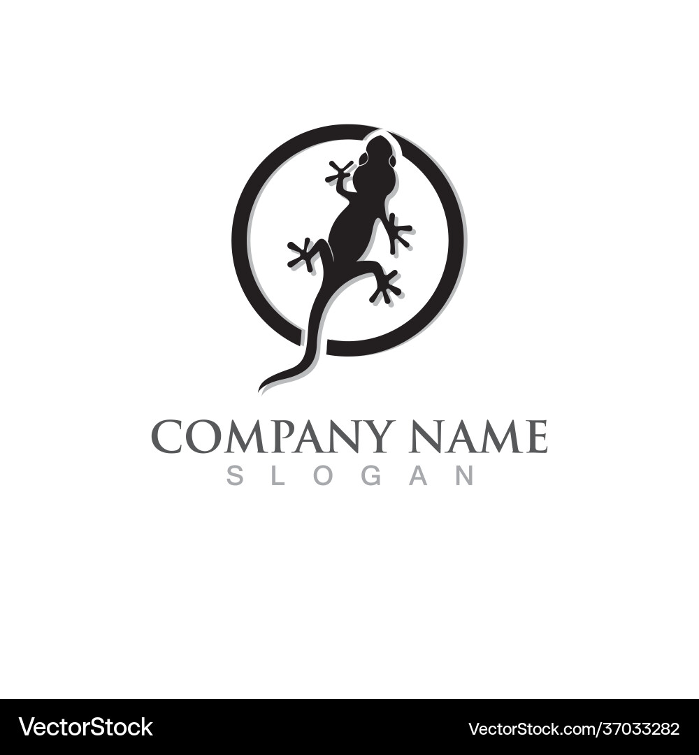 Lizard logo and symbol image Royalty Free Vector Image