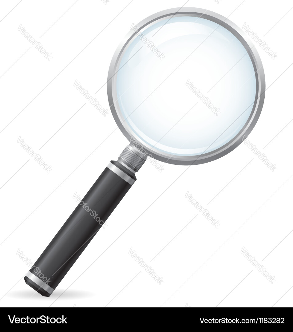 Magnifier Royalty Free Vector Image - VectorStock