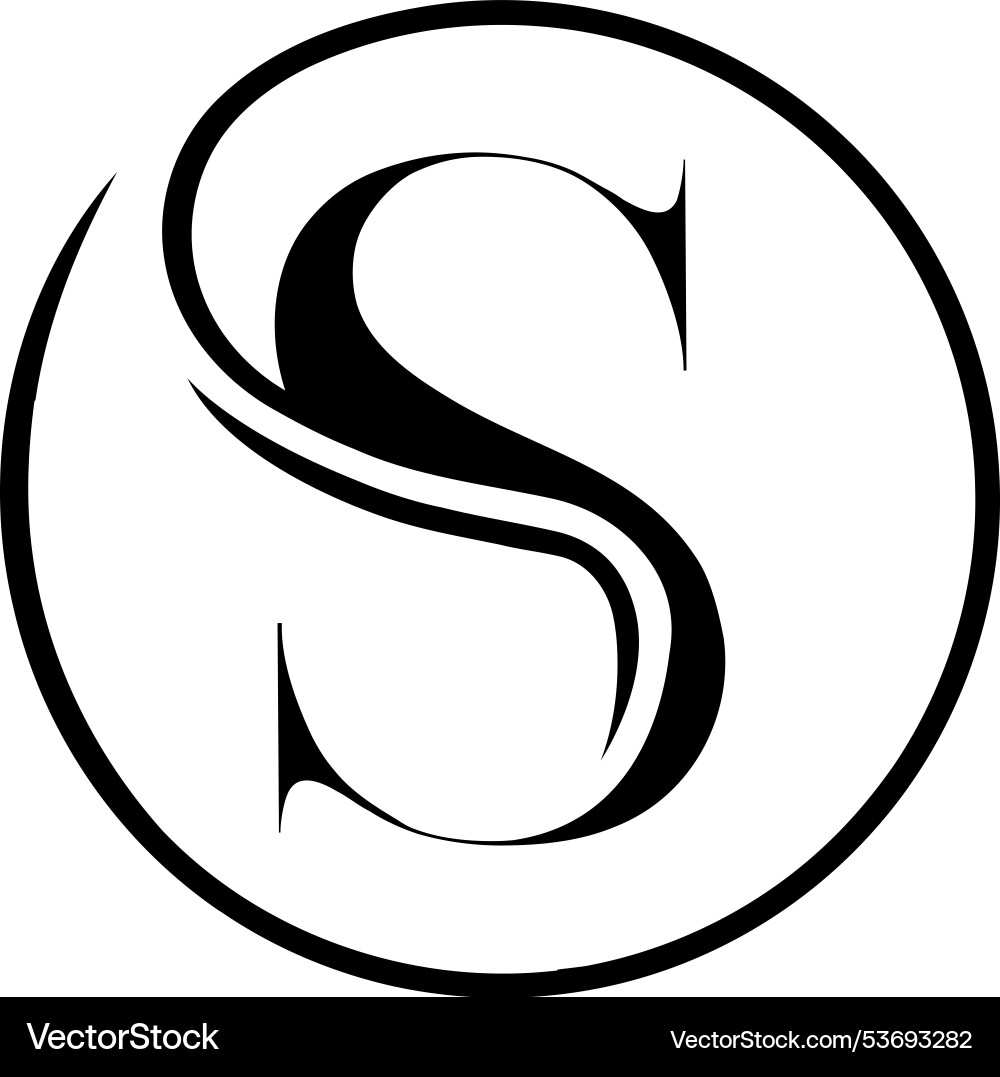 S logo Royalty Free Vector Image - VectorStock