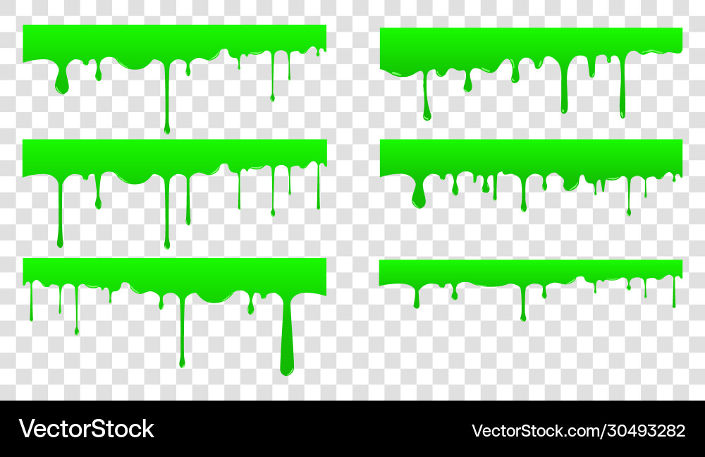 Slime Flows - Transparent Background Royalty Free Vector