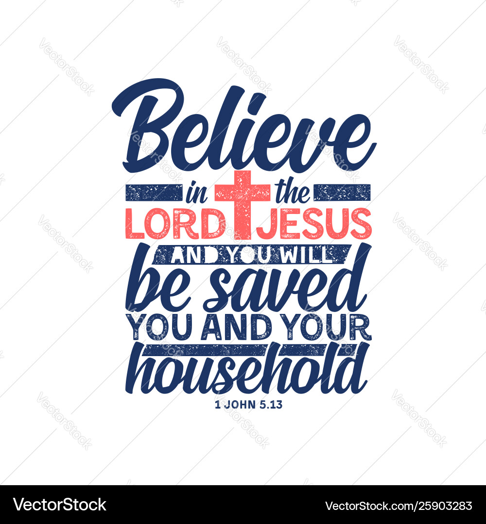 Christian typography and lettering Royalty Free Vector Image