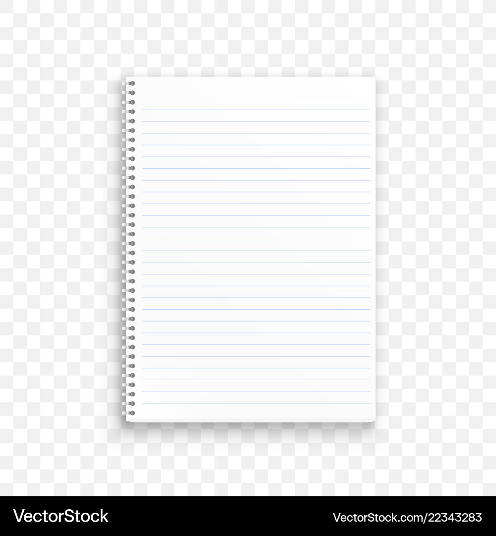 Realistic Spiral Notepad Royalty Free Vector Image