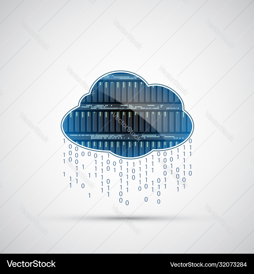 Database internet server cloud computing icon Vector Image