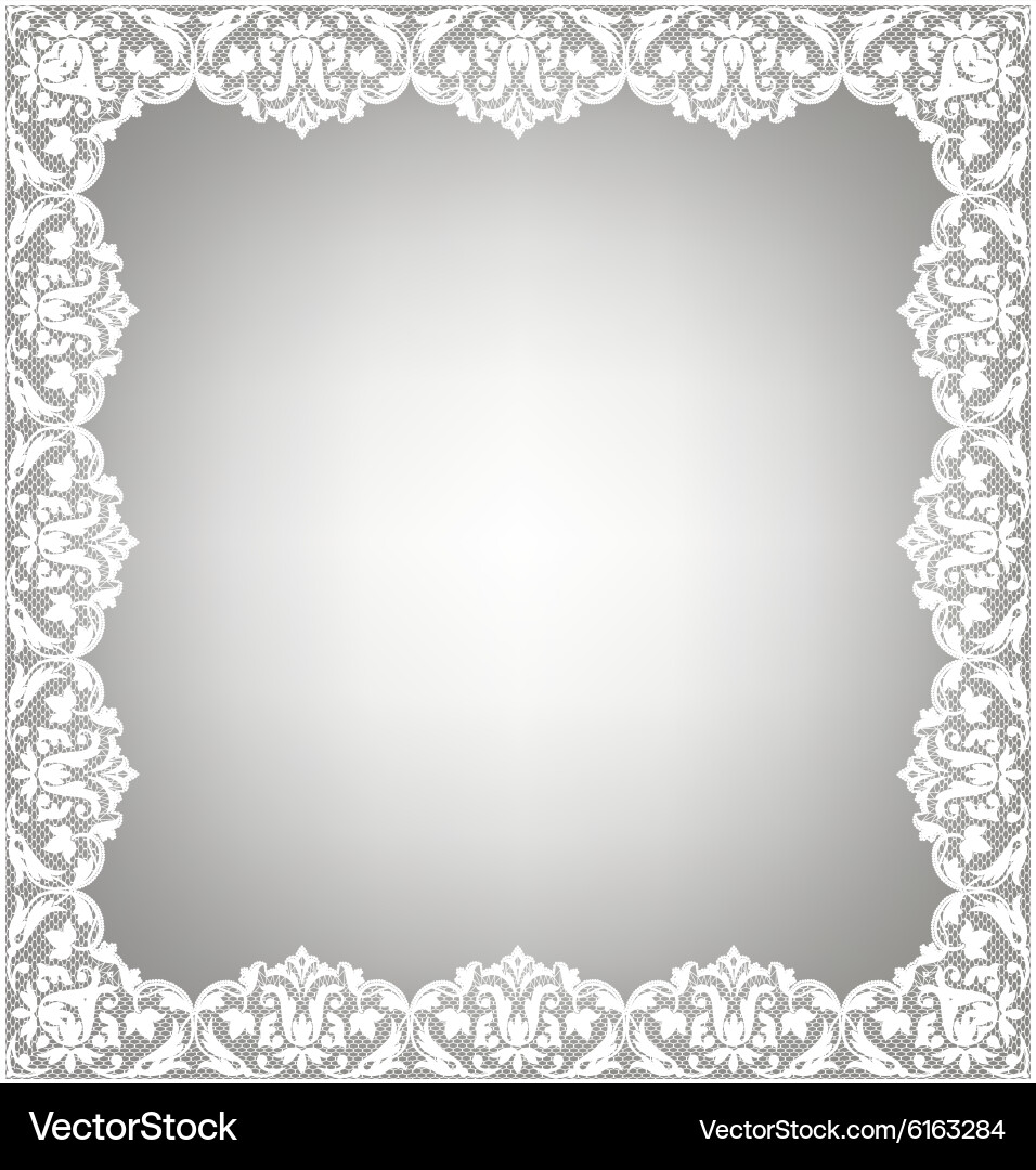 Lace frame Royalty Free Vector Image - VectorStock