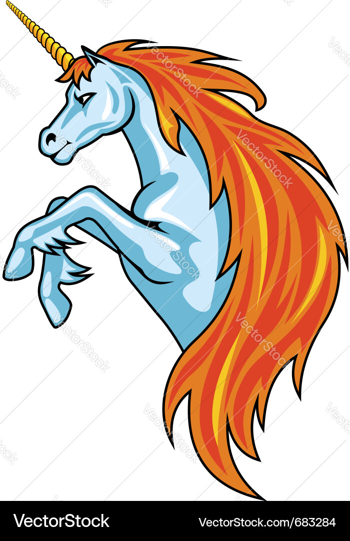 Magic unicorn horse Royalty Free Vector Image - VectorStock
