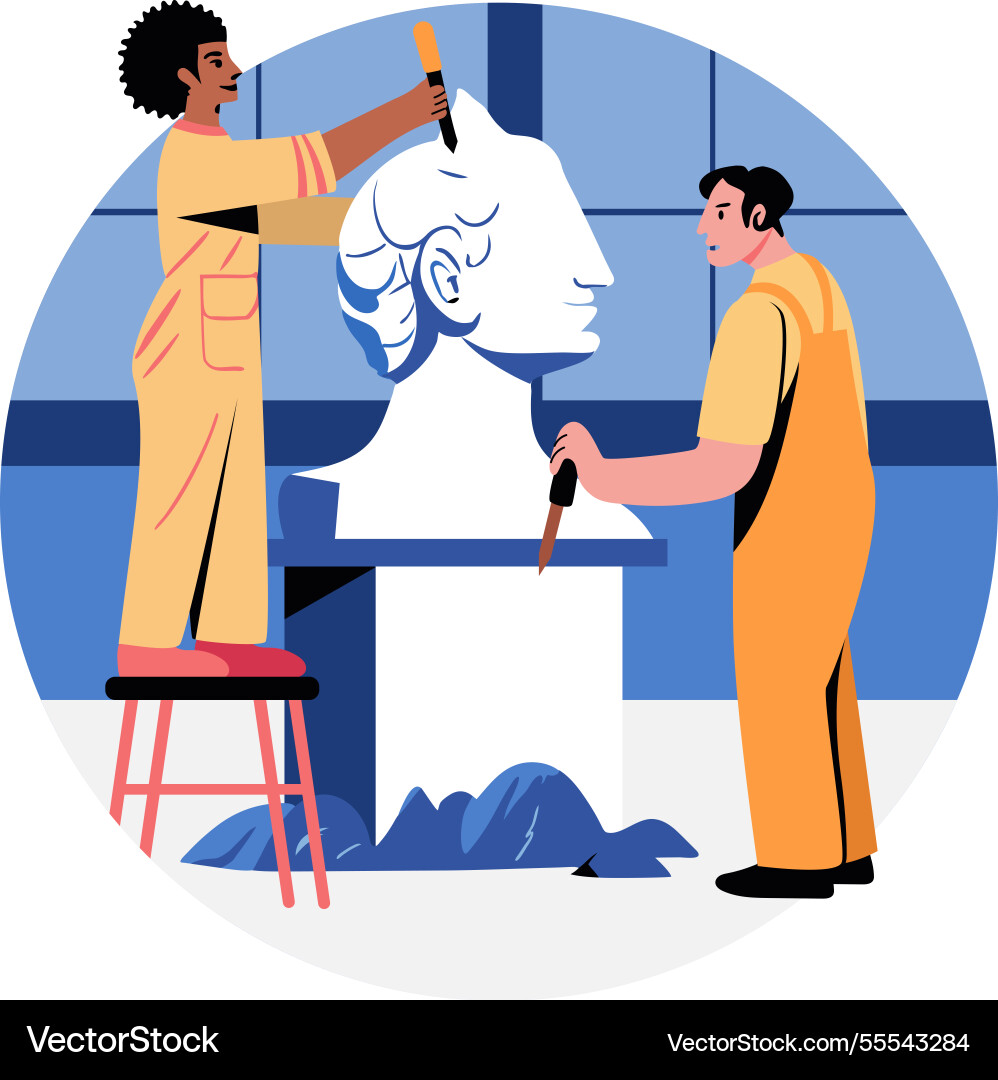 Sculpting Royalty Free Vector Image - VectorStock