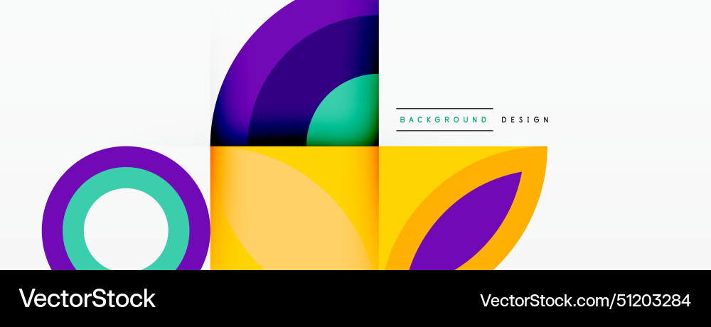 Vibrant logo with colorful circles leaves Vector Image