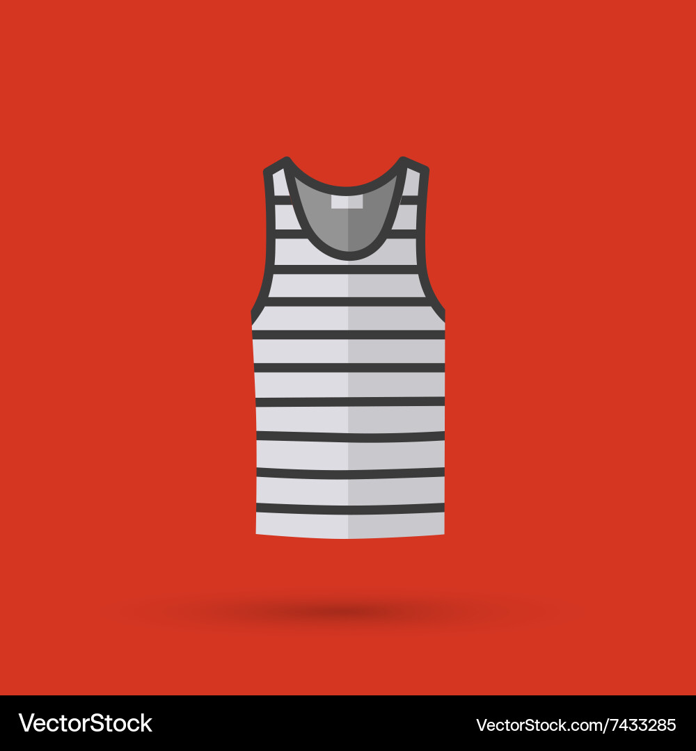 Blank singlet template - front and back Royalty Free Vector