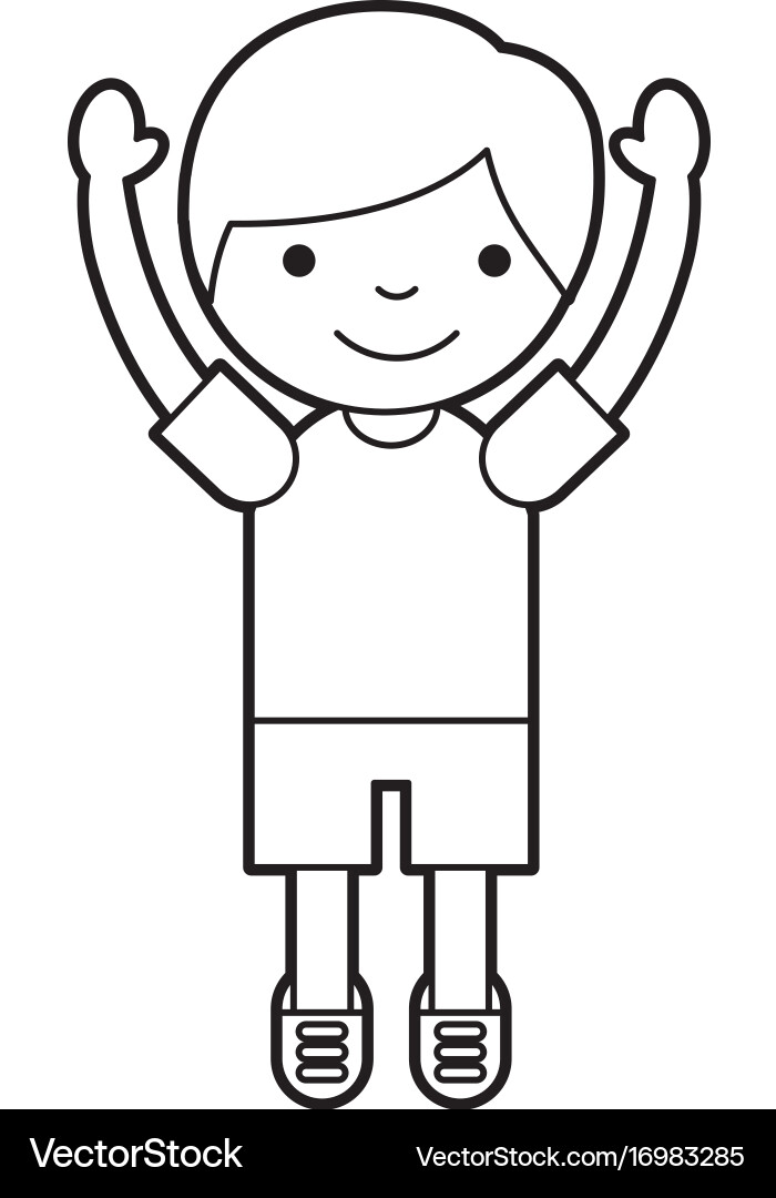 Cute boy avatar character Royalty Free Vector Image