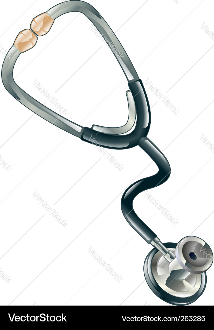 Doctors stethoscope Royalty Free Vector Image - VectorStock
