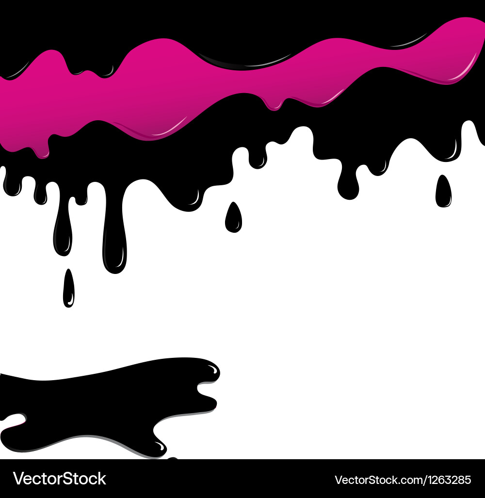 Flowing paint Royalty Free Vector Image - VectorStock