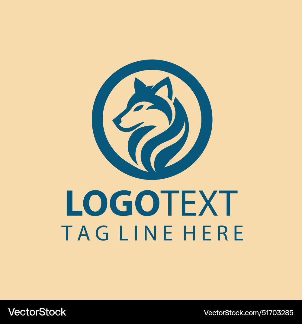 Fox head logo Royalty Free Vector Image - VectorStock