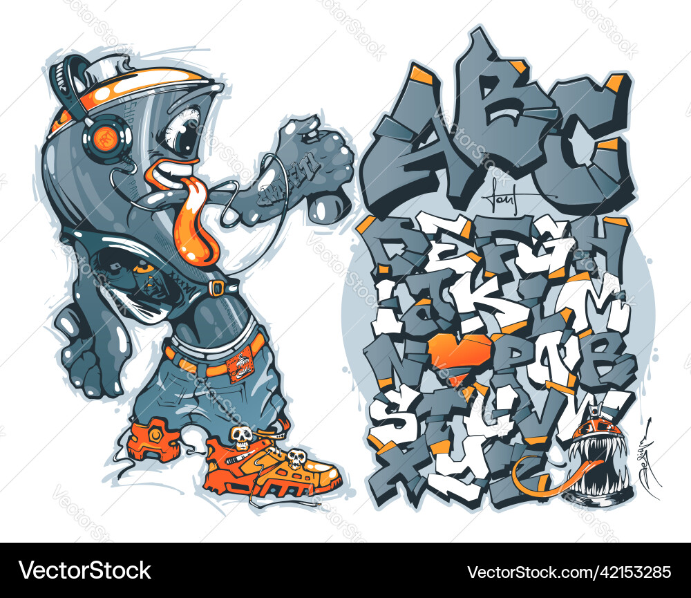 Graffiti Art Spray Paint Illustration Royalty Free Vector