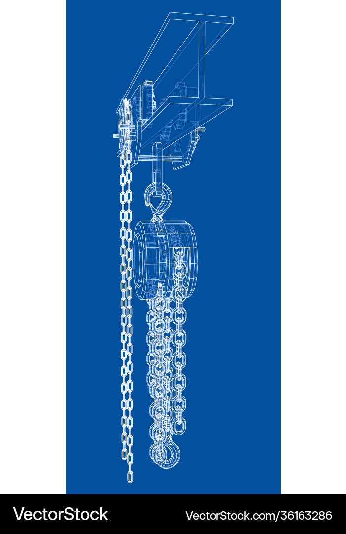 A hoist on beam Royalty Free Vector Image - VectorStock
