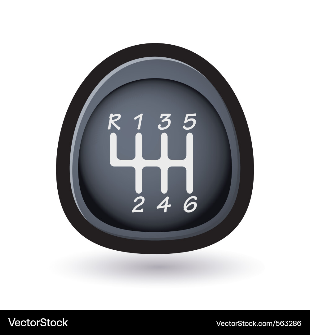 Gear shifter Royalty Free Vector Image - VectorStock