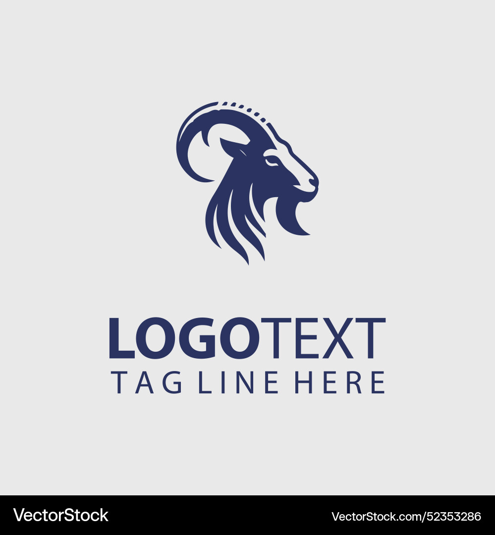Goat logo Royalty Free Vector Image - VectorStock