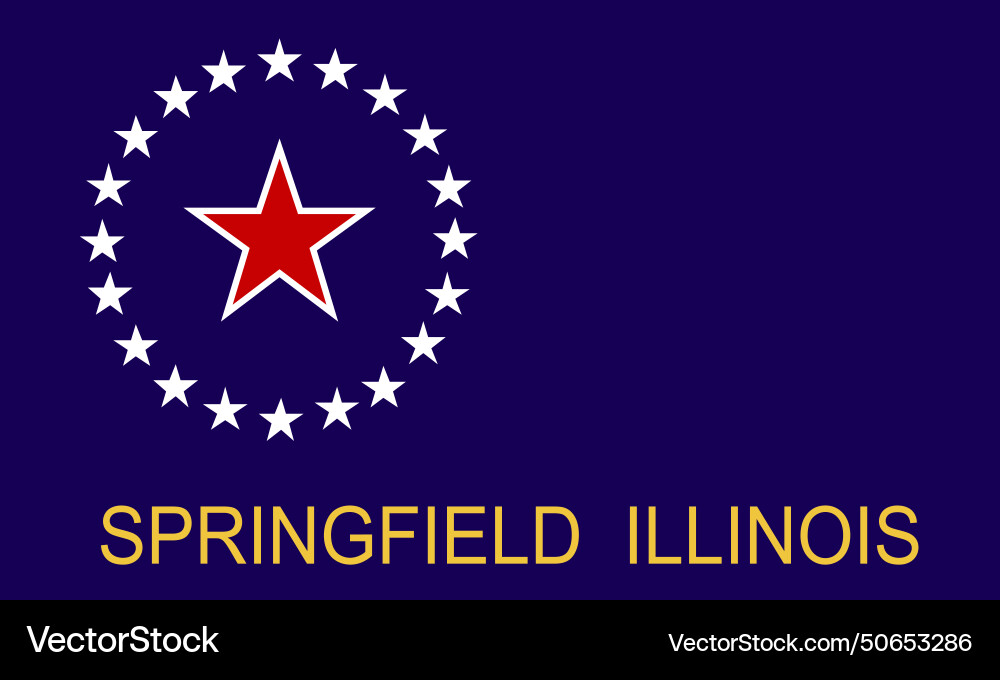 Springfield flag Royalty Free Vector Image - VectorStock