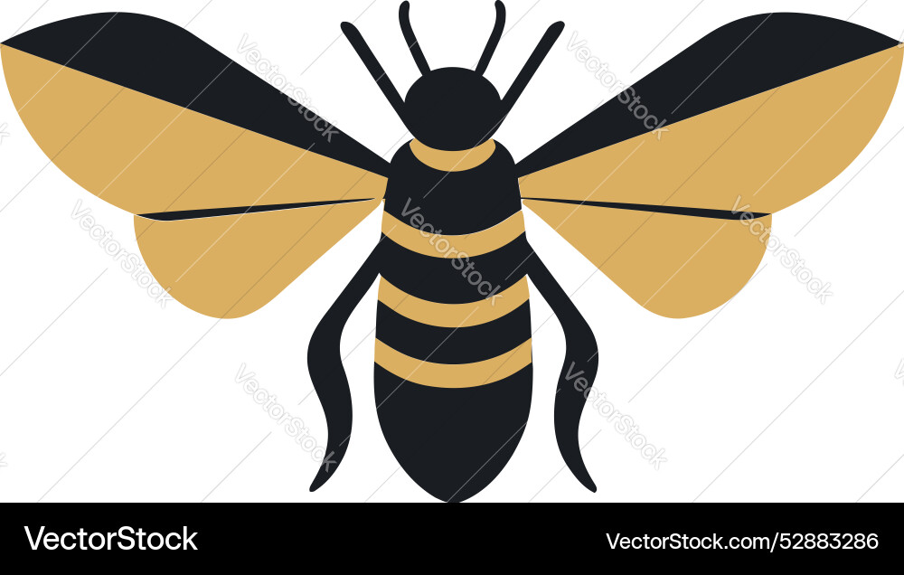 Venomous wasp majesty mark elegant sting Vector Image