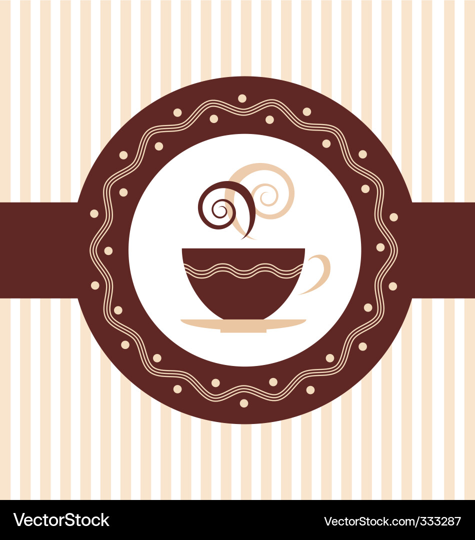 Coffee Swirl Background Royalty Free Vector Image