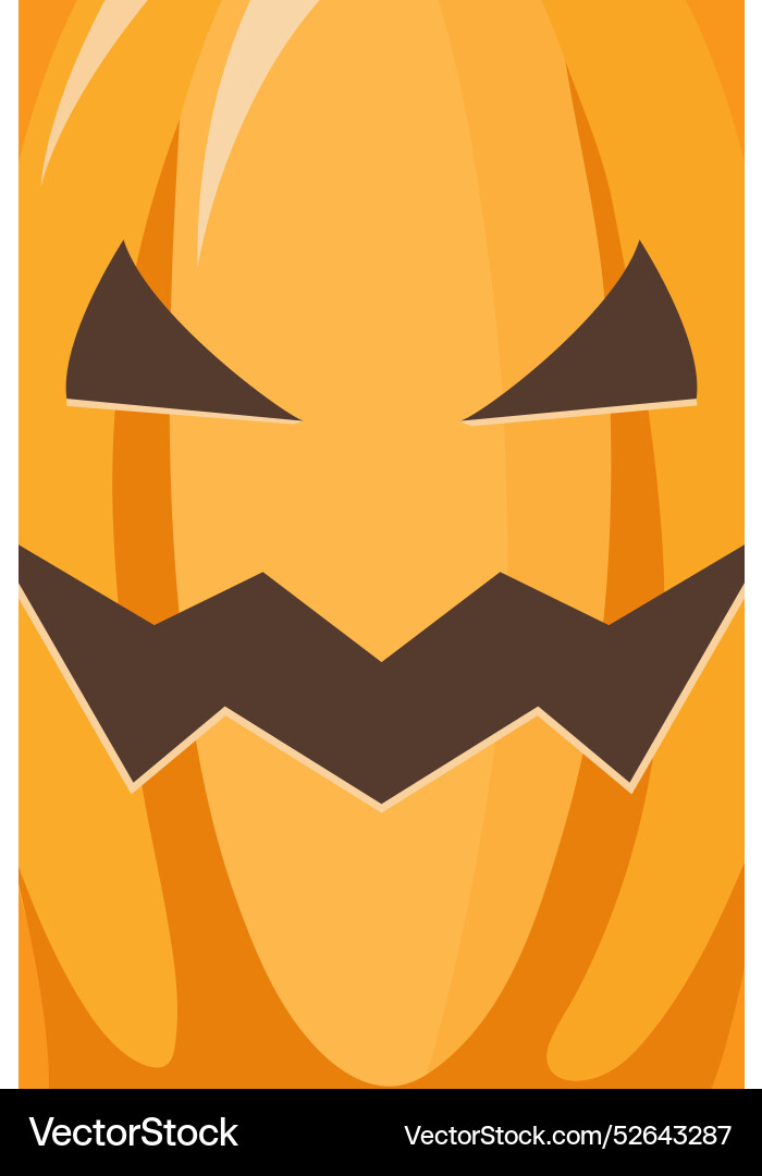 Halloween pumpkin face Royalty Free Vector Image
